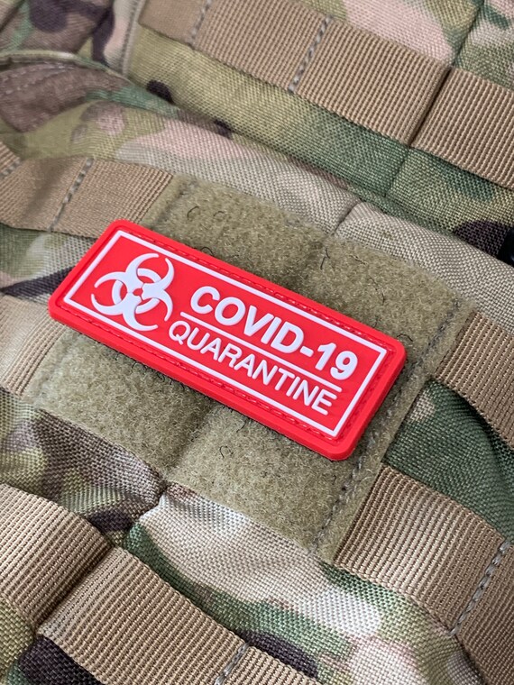 Covid-19 quarantine PVC Morale Patch | Etsy