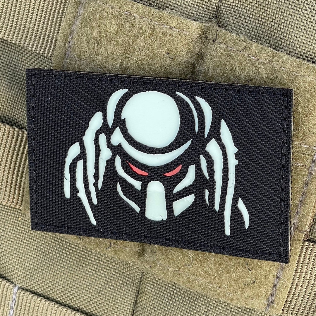 The Predator Head - Glow in the Dark Morale Patch - Etsy