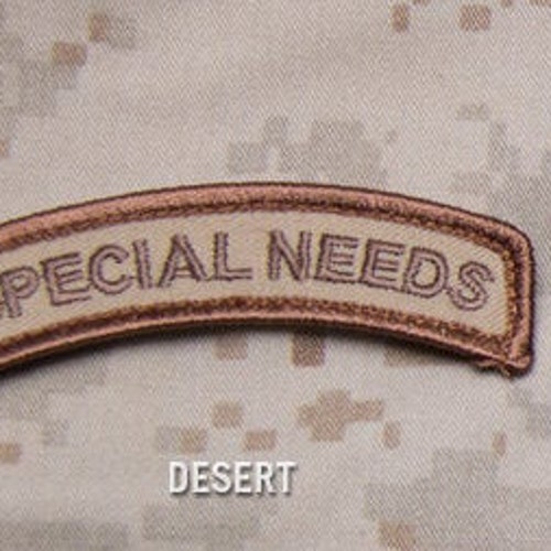 Special Needs Tab Embroidered Morale Patch - Etsy