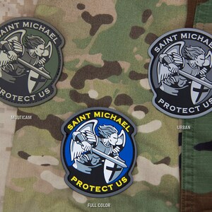 Morale Patch: Saint Michael Design - Durable PVC With Hook - Etsy