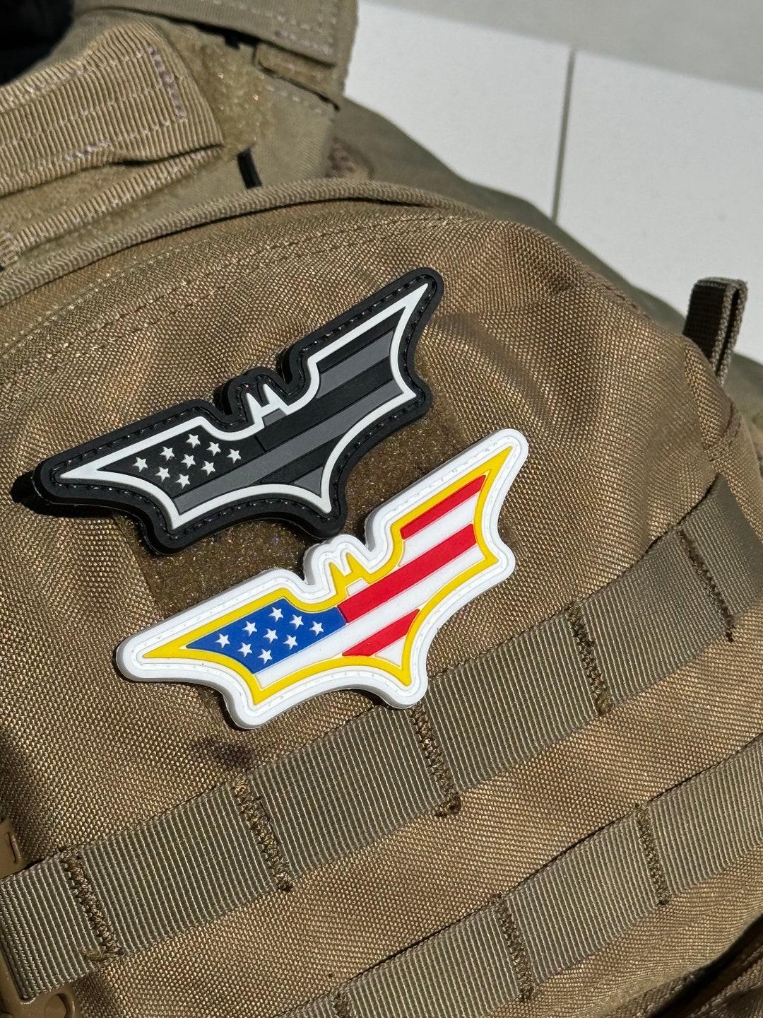 Batman US Flag Emblem (PVC) Morale Patch - Etsy