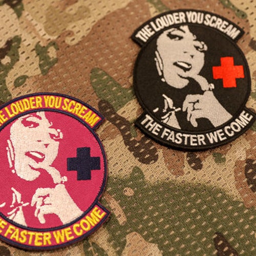 The Louder You Scream Faster We Come Medic Iron on / Morale | Etsy