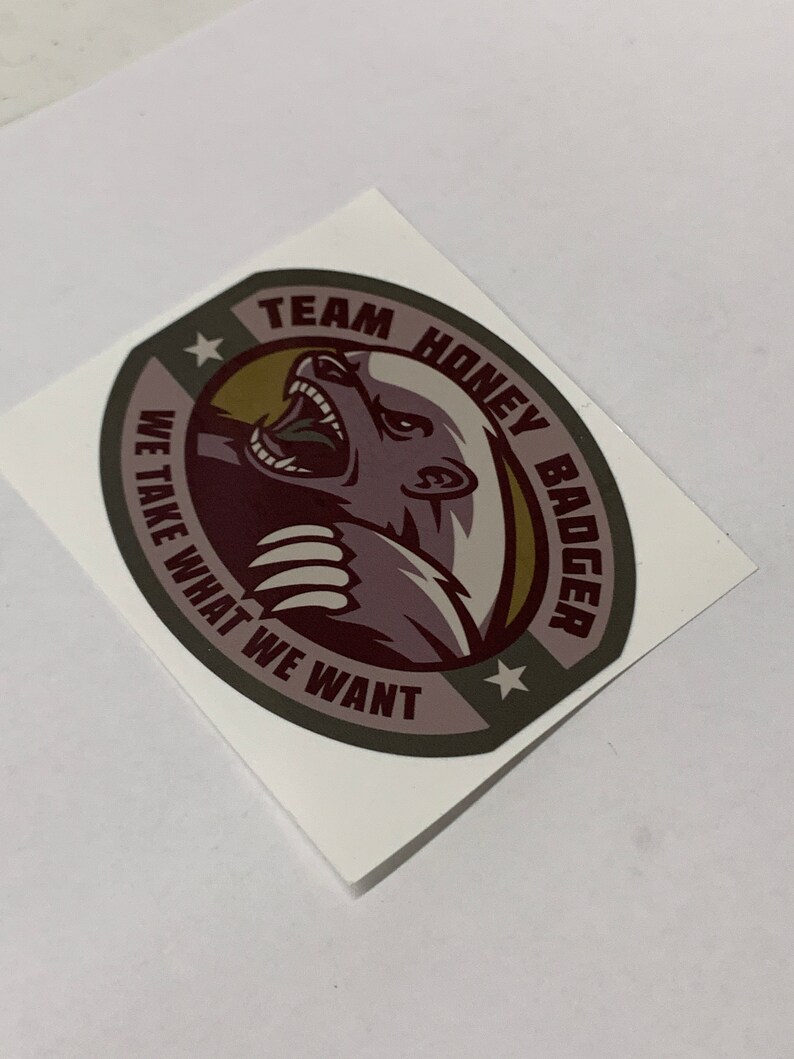 Honey Badger Decal | Etsy