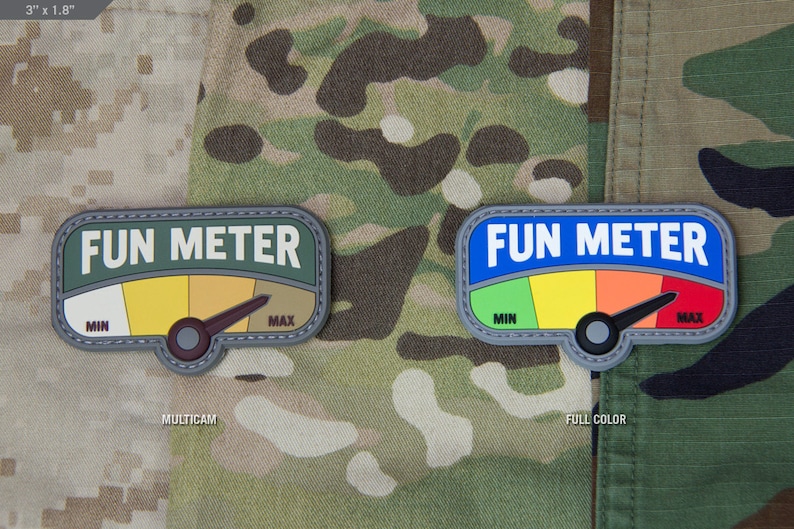 Fun Meter 3 Inch PVC Morale Patch - Etsy