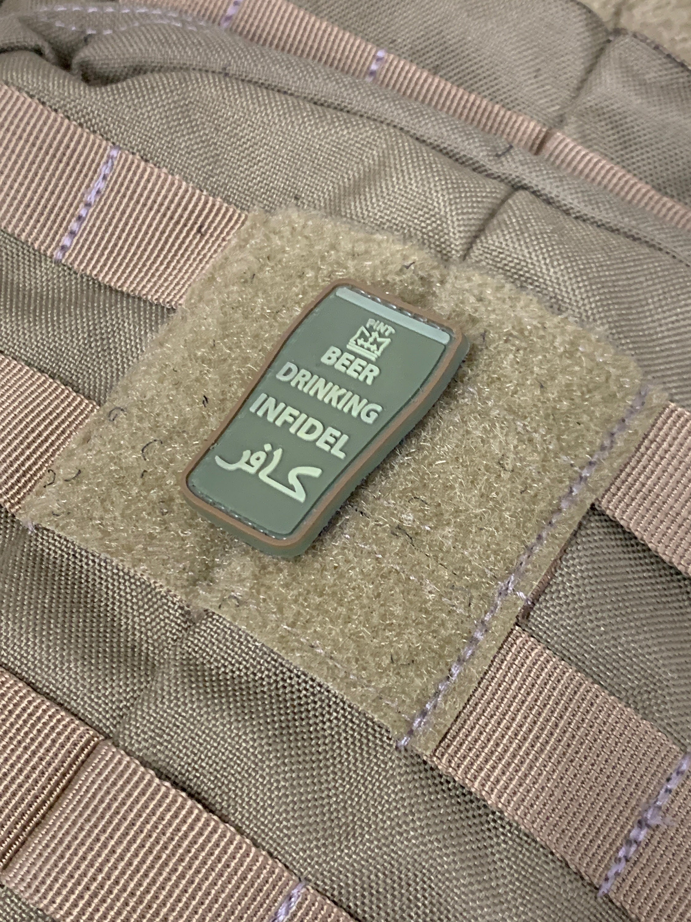 Beer Drinking Infidel PVC Morale Patch - Etsy