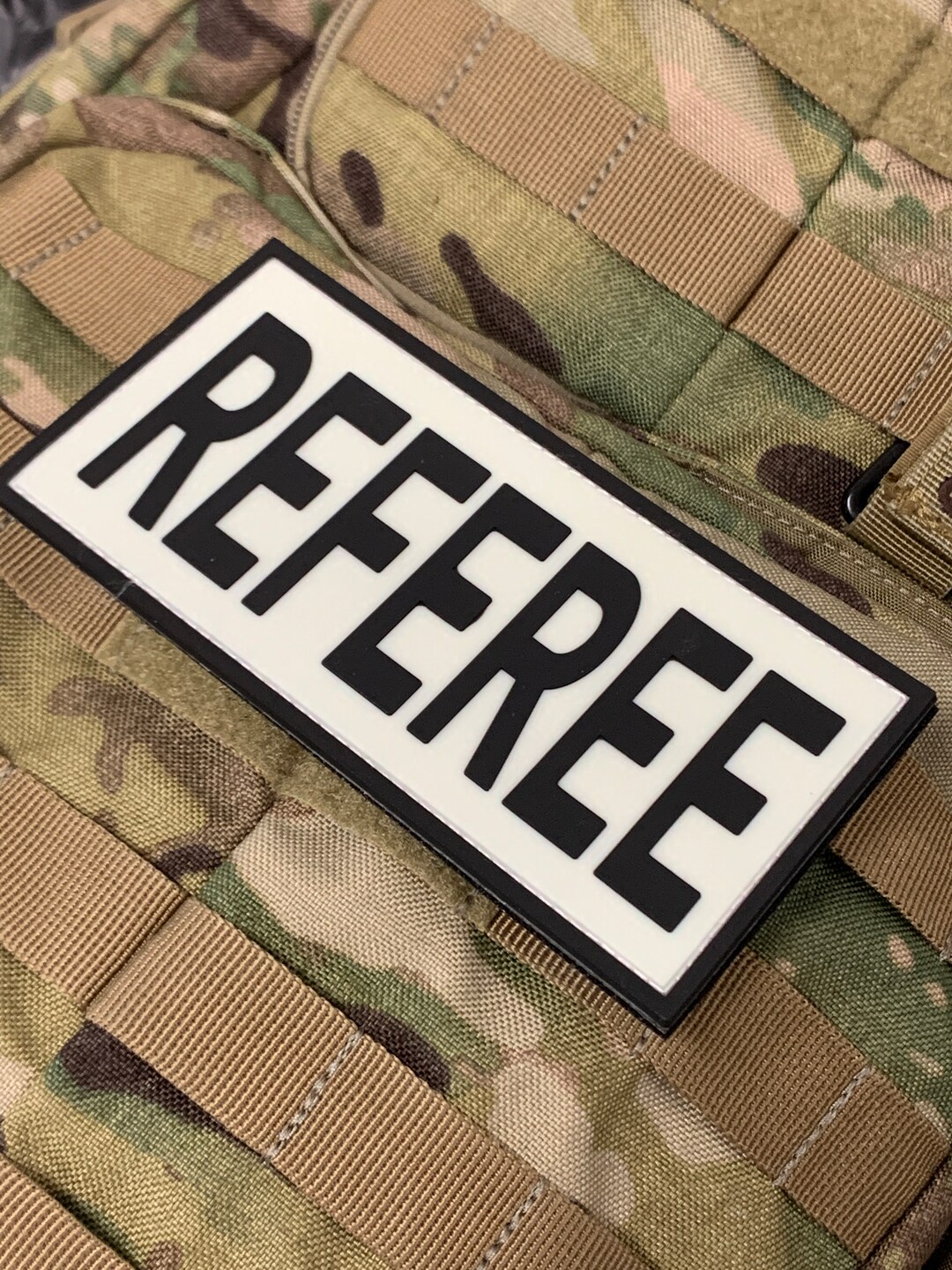 Glow Referee Morale Patch - Military Style PVC, Visible at Night - Etsy