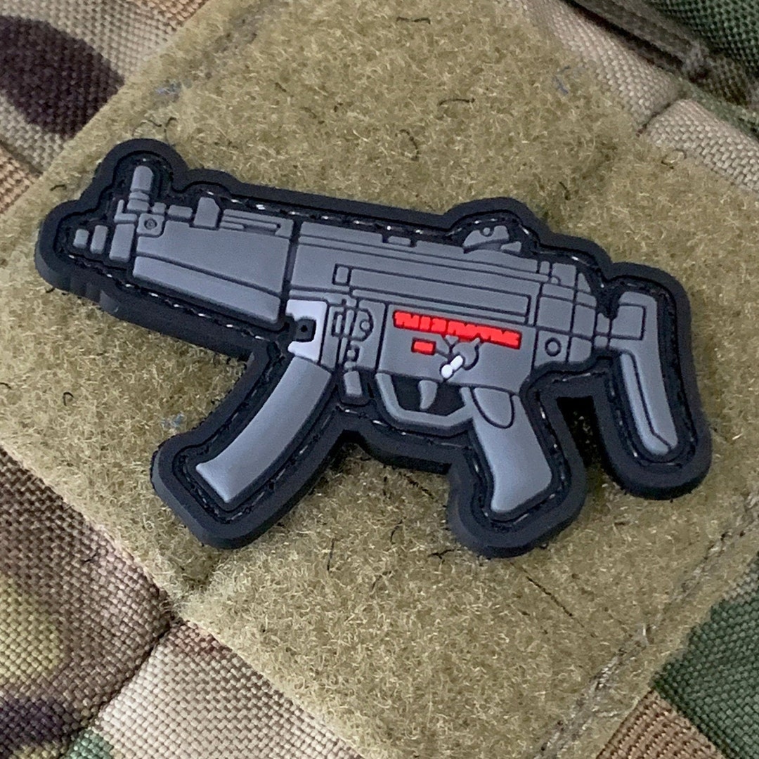 Mini Gun Series (PVC) Morale Patch: H&K Mp5/black - Etsy
