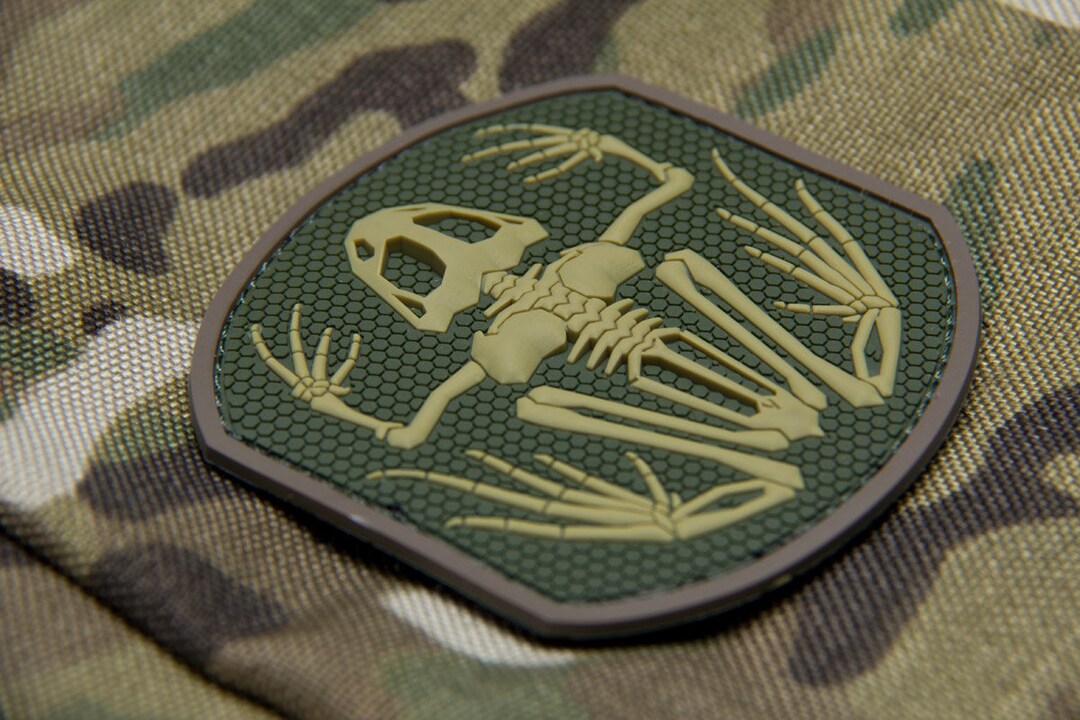 Frog Skeleton - (PVC) Morale Patch - Etsy