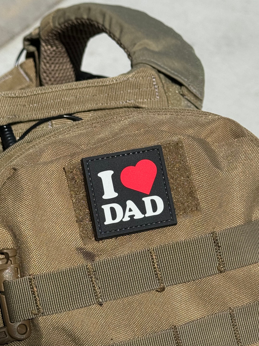 I Love Dad (PVC) Morale Patch - Etsy