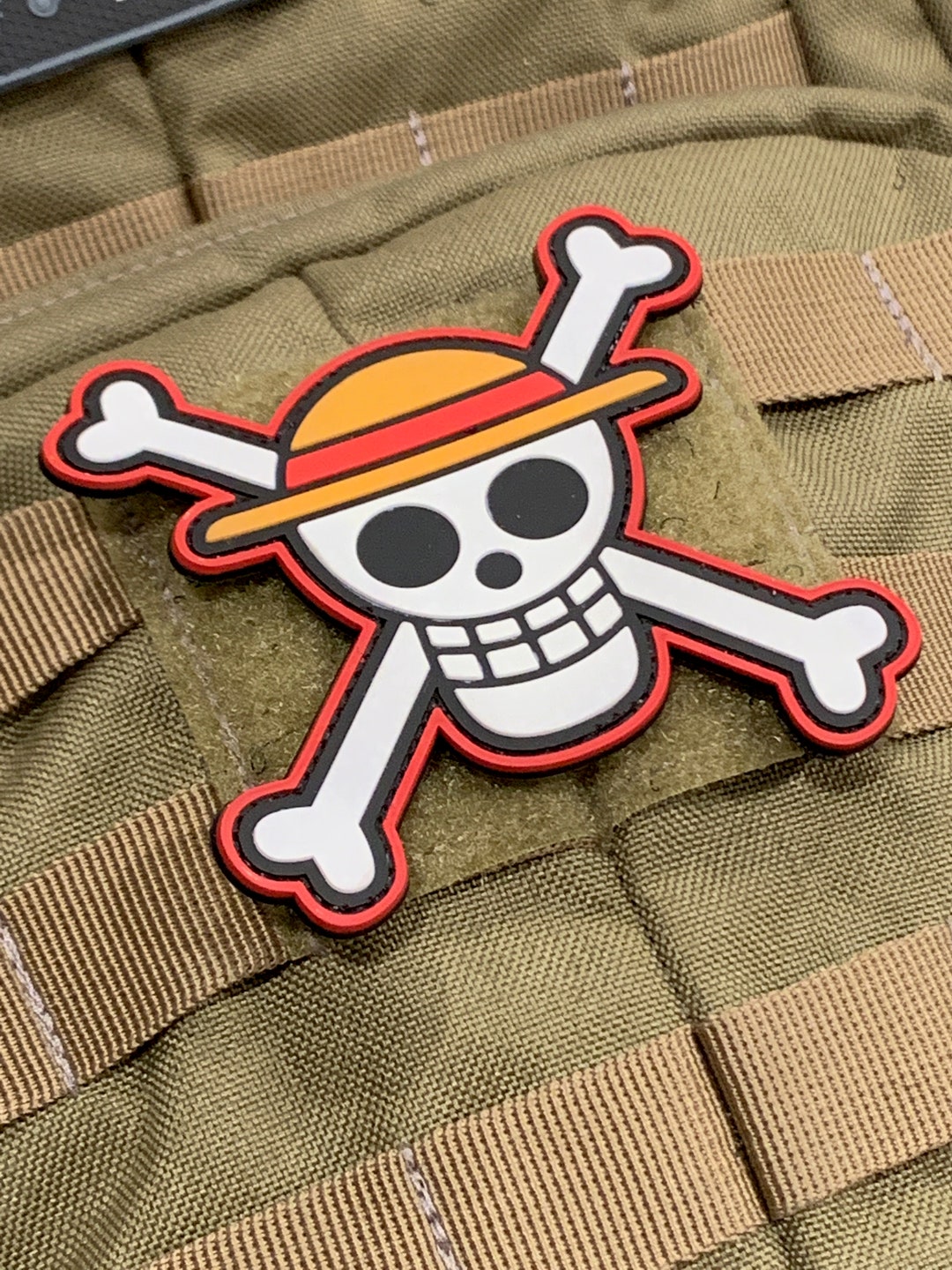 Straw Hat Skull PVC Morale Patch - Etsy