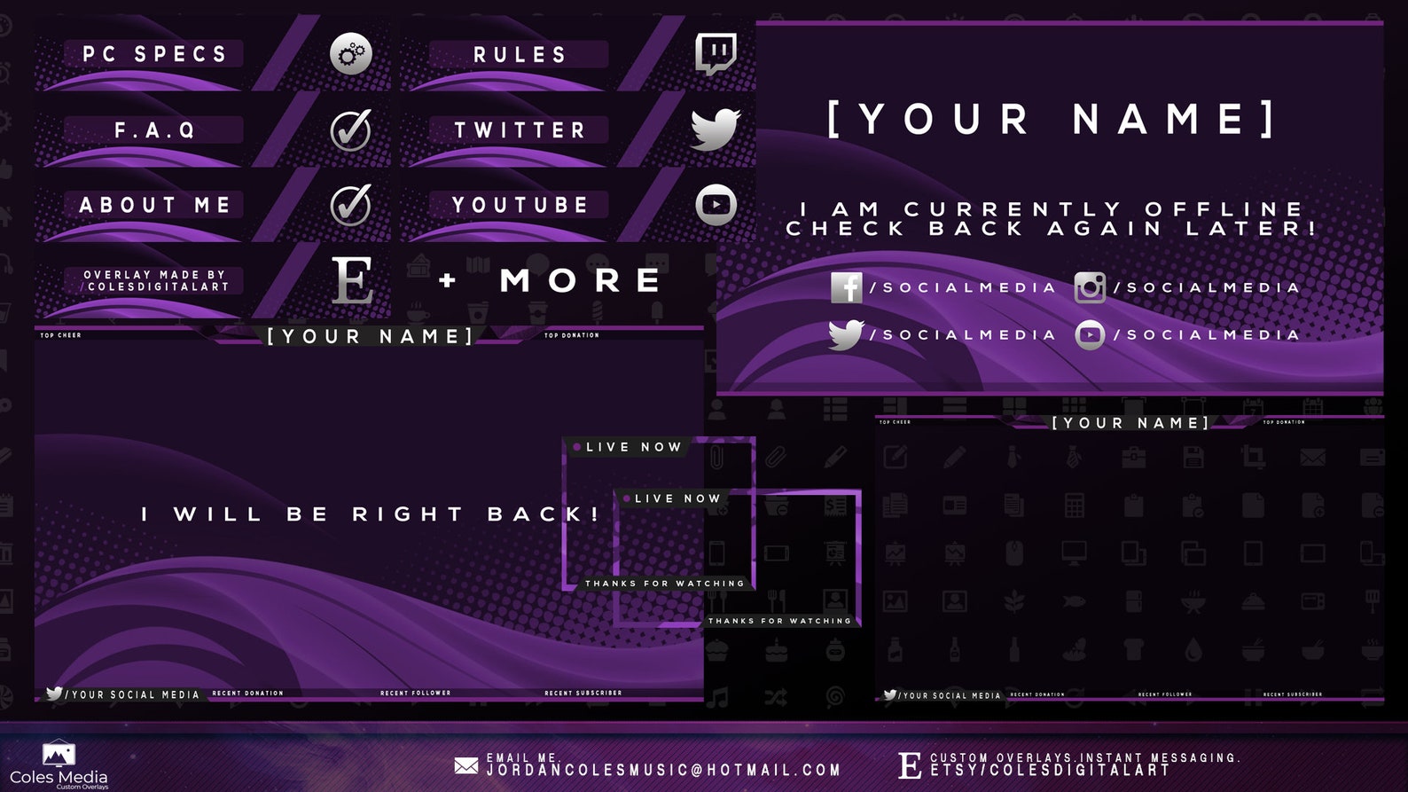 Purple Wave - Full Package - Etsy Canada