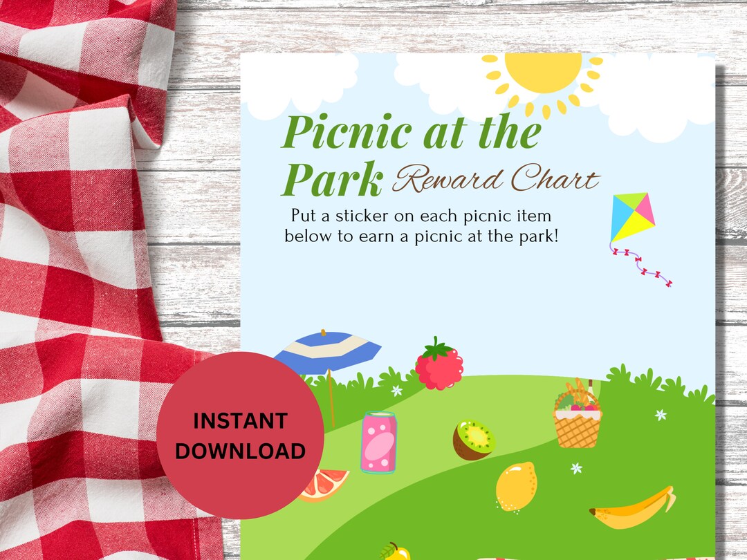 Reward Chart, Star Chart, Picnic, Reward Good Behavior, Kids Sticker ...