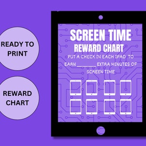 Reward Chart, Screen Time, Chore Chart, Chore Tracker, Teen Ipad, Kids ...