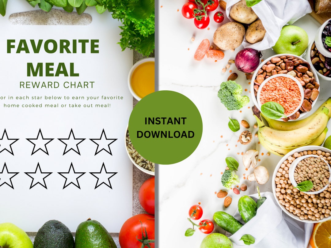 Reward Chart, Star Chart, Favorite Meal, Reward Good Behavior, Kids ...