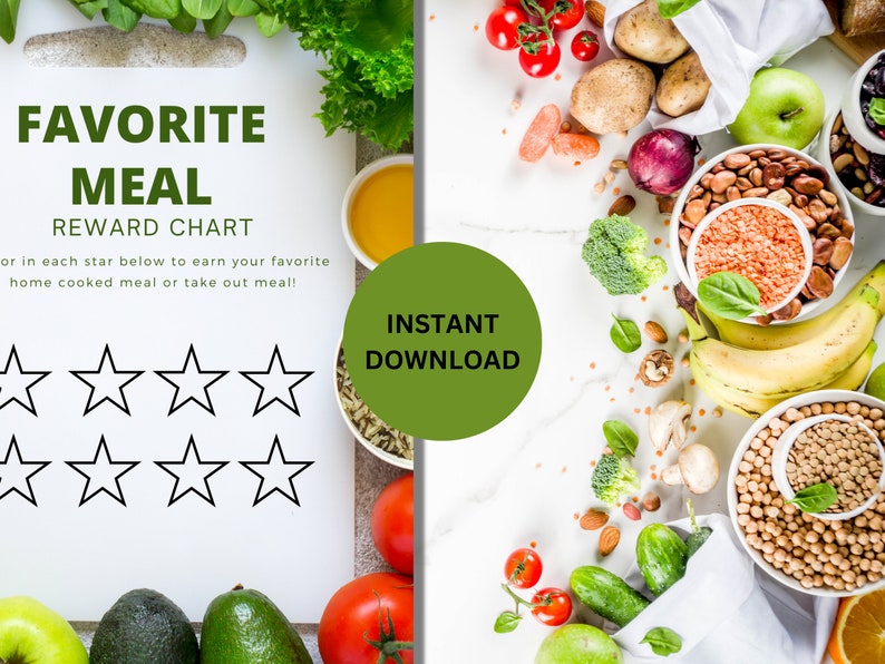 Reward Chart, Star Chart, Favorite Meal, Reward Good Behavior, Kids ...