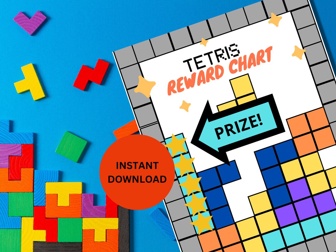 Reward Chart, Sticker Chart, Tetris, Chore Chart, Chore Tracker, Tetris ...