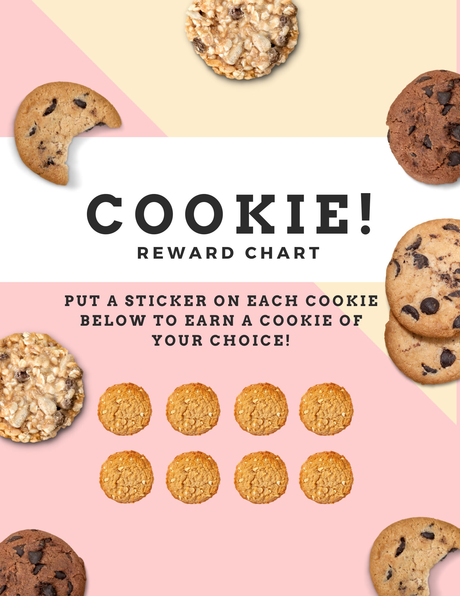 Reward Chart, Positive Behavior, Cookie Reward Good Behavior, Kids ...
