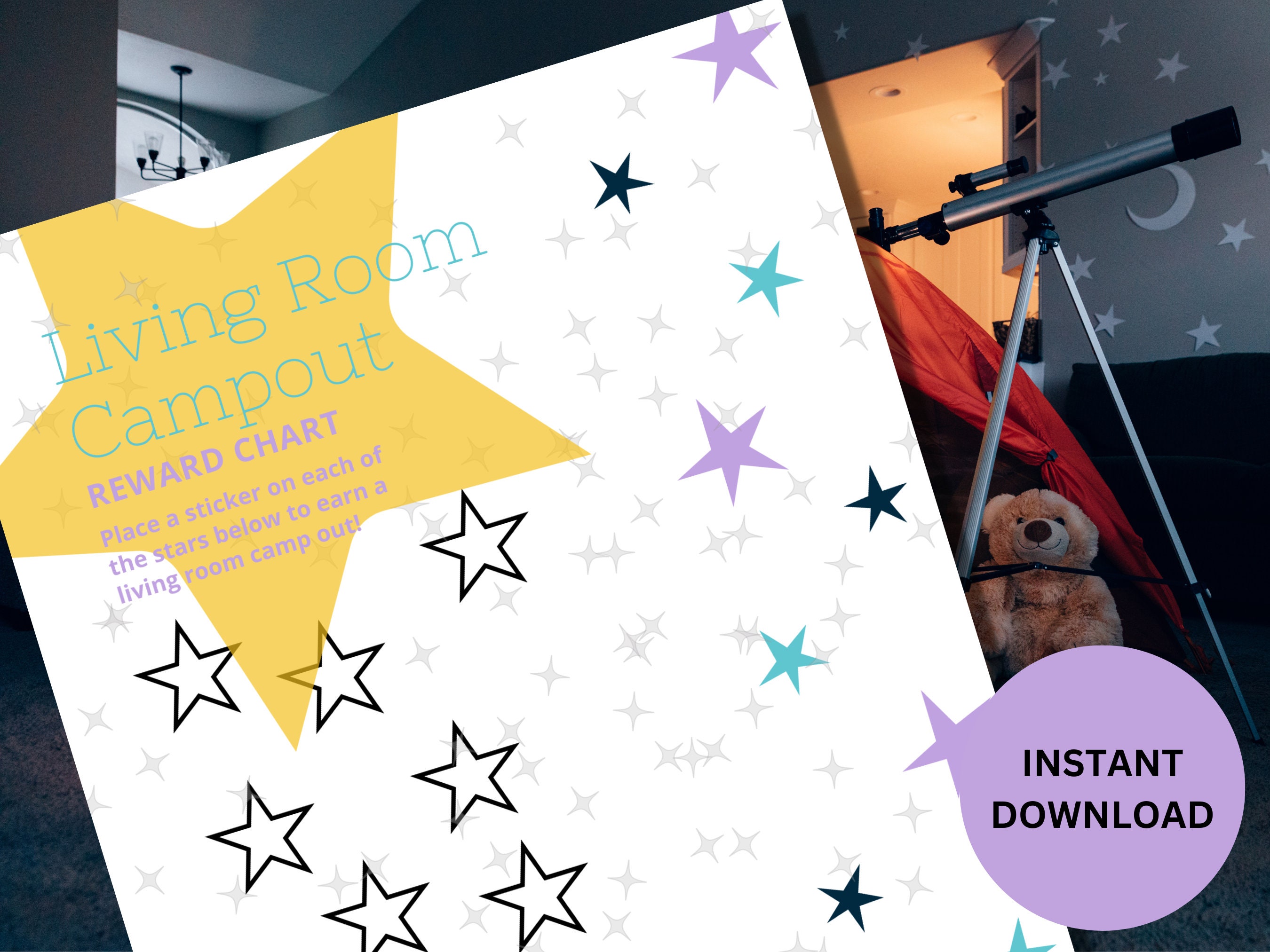 Reward Chart, Star Chart, Indoor Camping, Reward Good Behavior, Kids ...