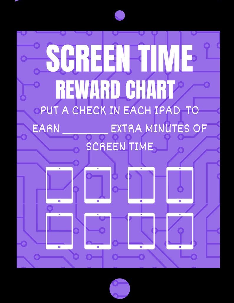 Reward Chart, Screen Time, Chore Chart, Chore Tracker, Teen Ipad, Kids ...