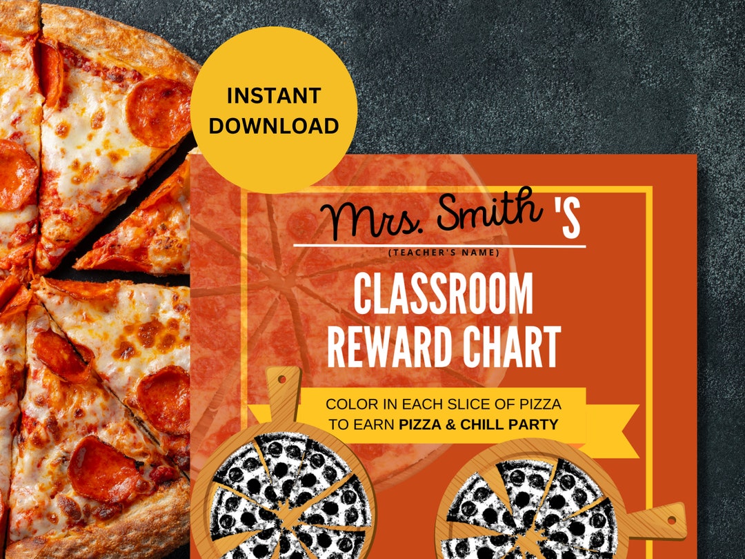 Reward Chart, Classroom Pizza and Chill, Positive Behavior, Kids Reward ...