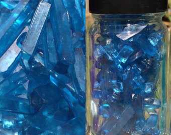 Crushed glass art | Etsy