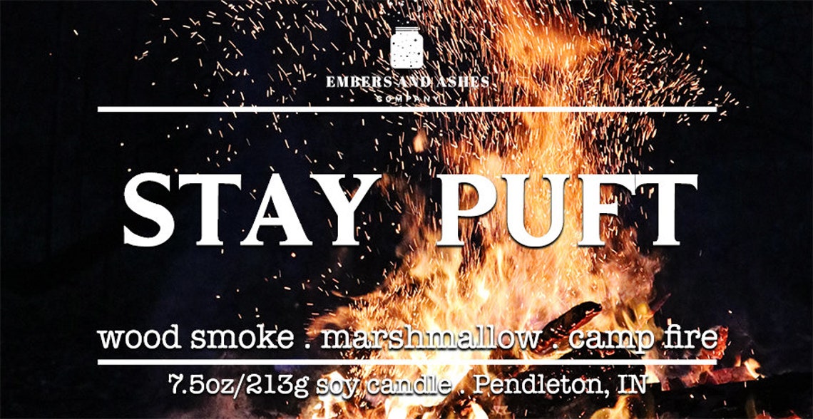 Stay Puft Wood Smoke Marshmallow Camp Fire Fandom Geek - Etsy