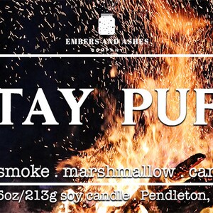 Stay Puft Wood Smoke Marshmallow Camp Fire Fandom Geek - Etsy