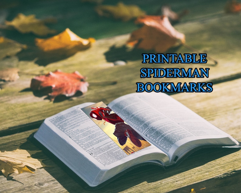 Spiderman Printable PDF Bookmarks, Digital Download - Etsy Canada