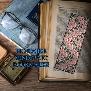 Minecraft Printable PDF Bookmarks, Digital Download - Etsy