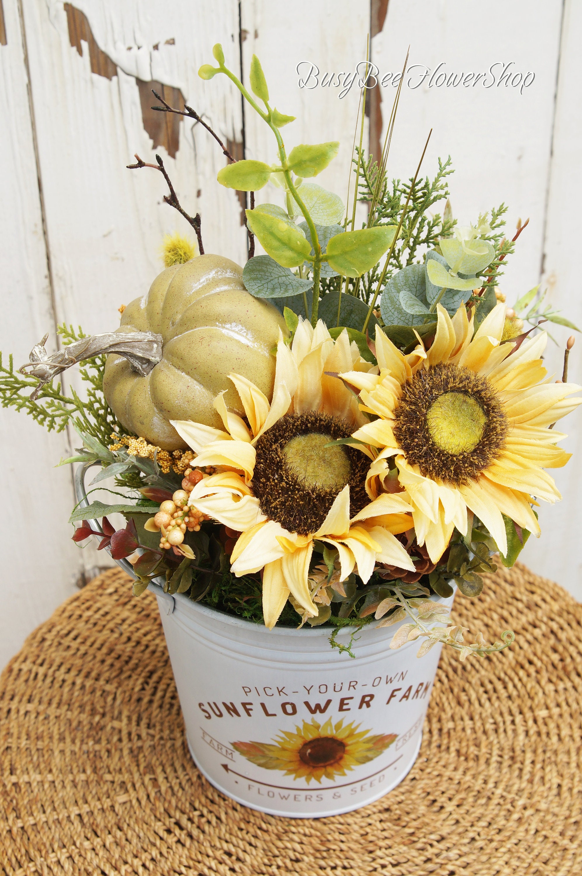 Sunflower Arrangements In Buckets