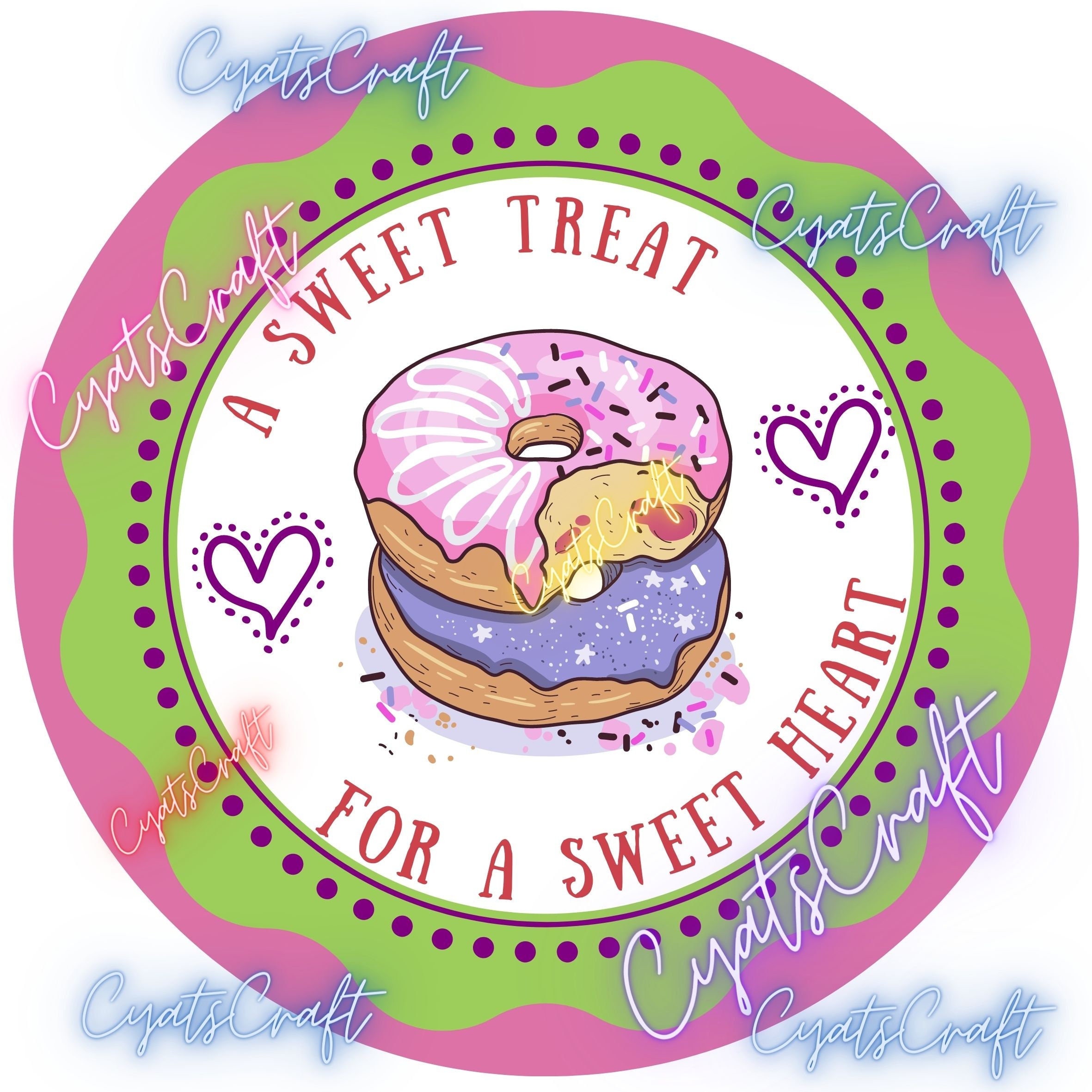 Donut Sweet Treat SVG PNG - Etsy