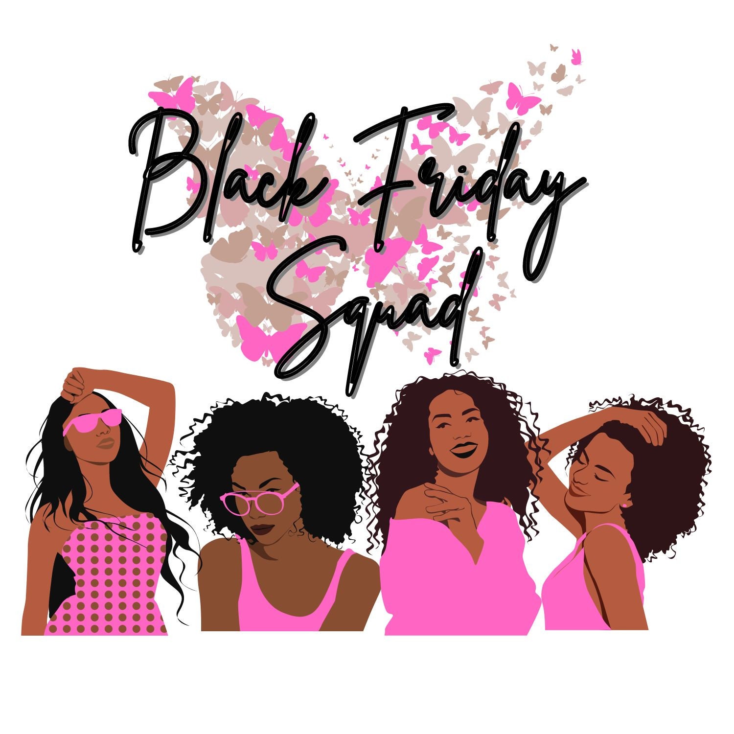 3 Svg and 2 Png Files, Shopping Squad SVG, Black Friday SVG, the Squad ...