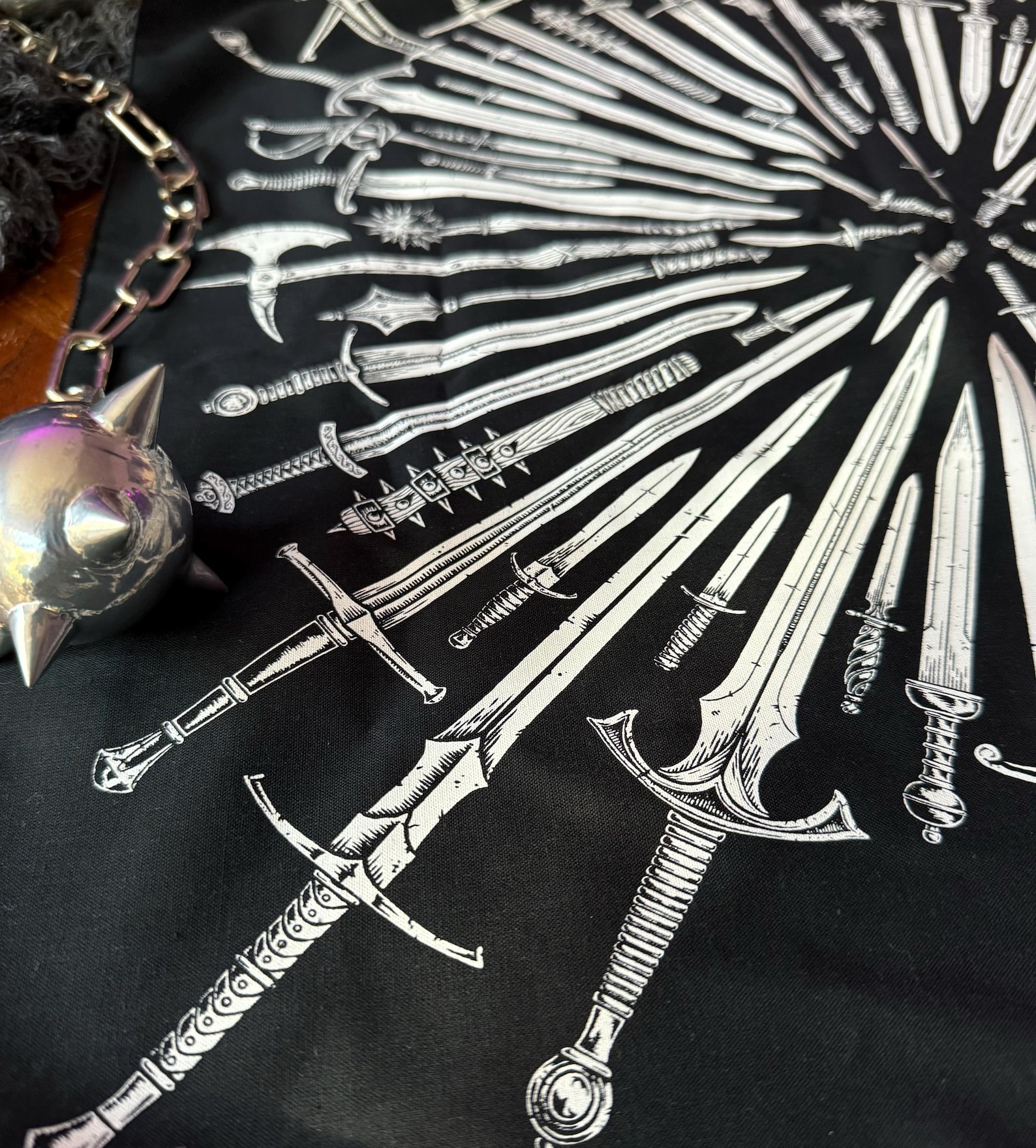 Medieval Weapons BANDANA, Scarf/handkerchief, Black Metal Dungeons ...