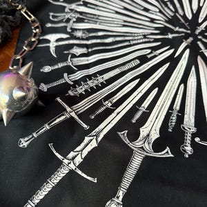 Medieval Weapons BANDANA, Scarf/handkerchief, Black Metal Dungeons ...