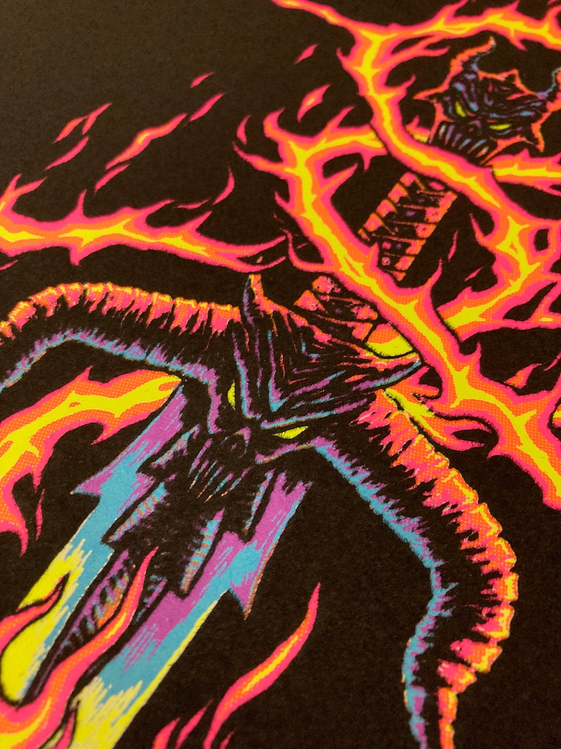 Demon Sword & Anvil BLACKLIGHT Poster 18x24 LOTR Themed - Etsy