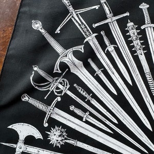 Medieval Weapons BANDANA, Scarf/handkerchief, Black Metal Dungeons ...