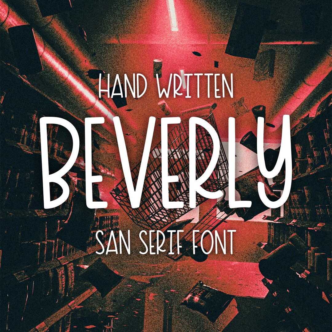 Beverly Font San Serif Fonts Cute Fonts Circuit Fonts Goodnotes Fonts ...