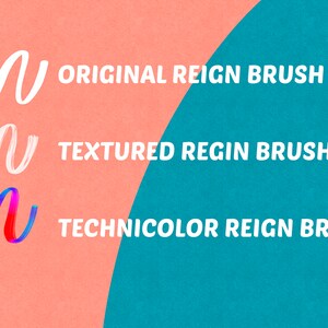 Procreate Lettering Brush Set | Reign Calligraphy Brush | Instant ...
