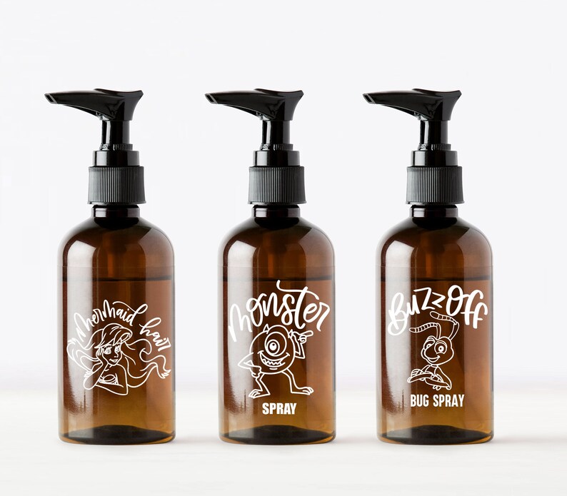 Monster Spray Bug Spray Mermaid Spray Spray Bottle Label | Etsy