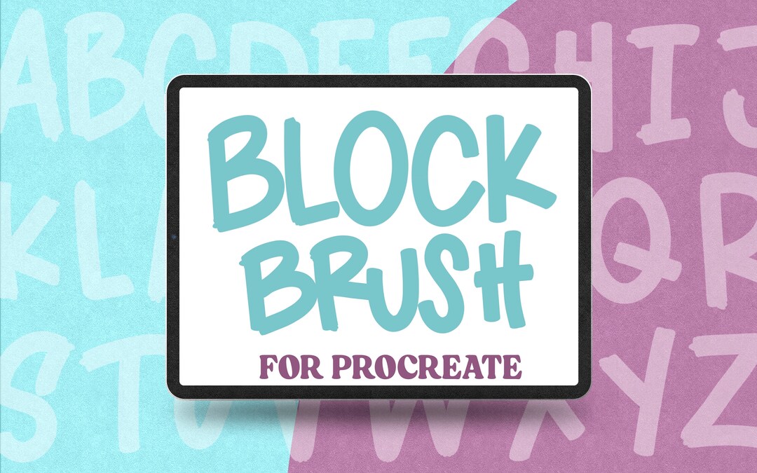 Procreate Lettering Brush Set | Reign Calligraphy Brush | Instant ...