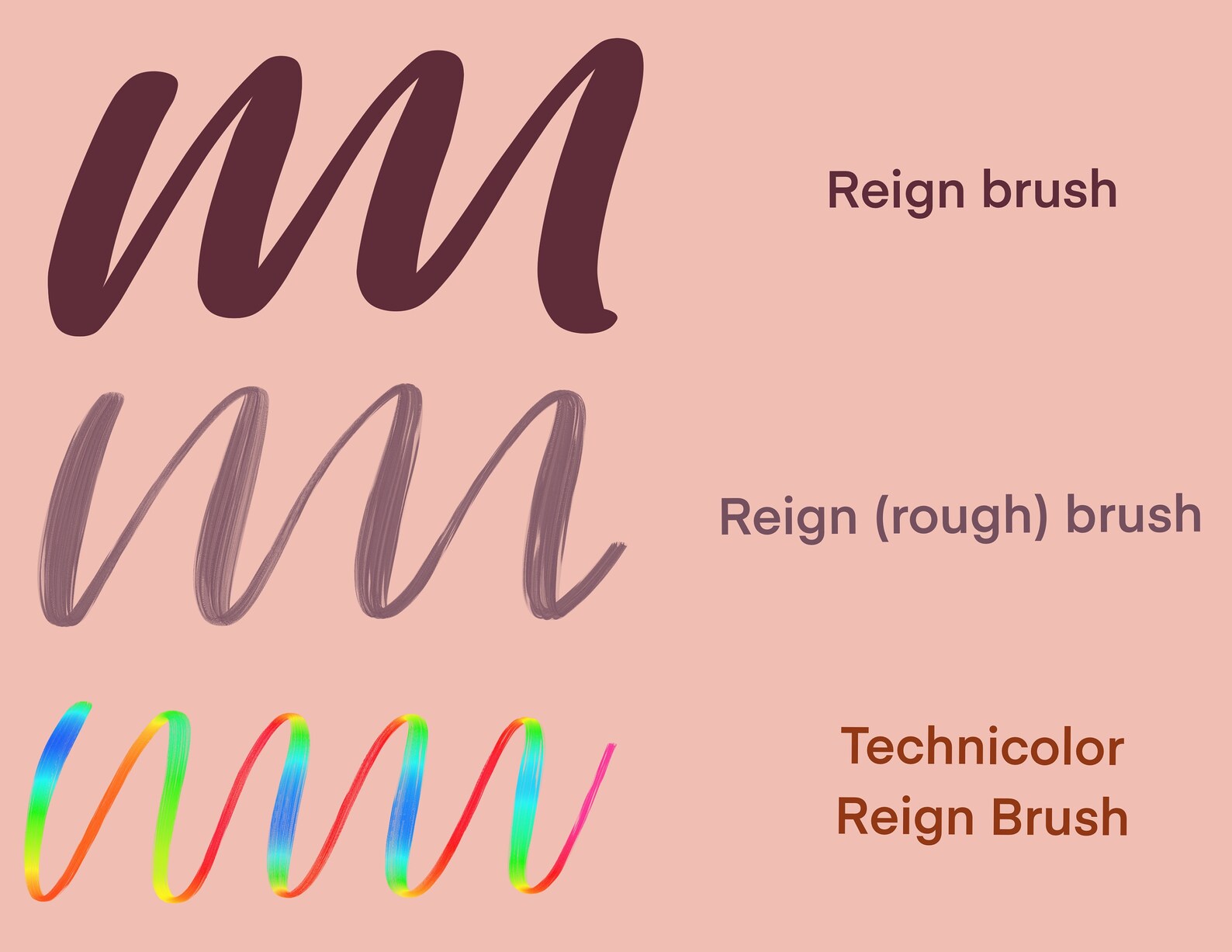 Procreate Lettering Brush Set Reign Calligraphy Brush - Etsy