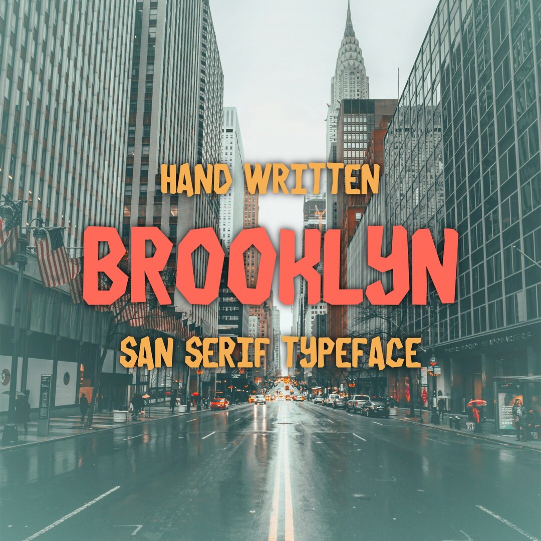 Brooklyn Font Fun Font Crafting Fonts Goodnotes Font Procreate Font ...