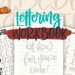 Digital Lettering Workbook: Calligraphy, Monoline Brush, Procreate (PDF ...
