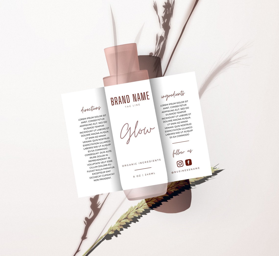 Editable Printable Label Canva Template DIY Soap Label | Etsy