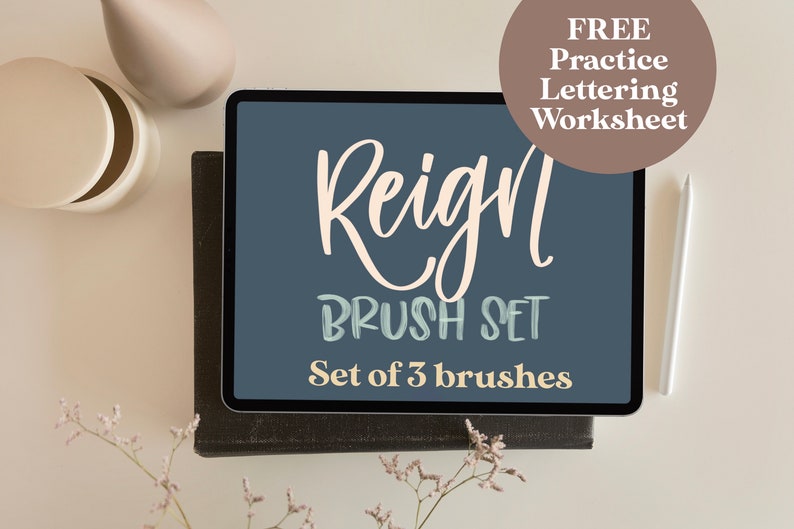 Procreate Lettering Brush Set Reign Calligraphy Brush - Etsy