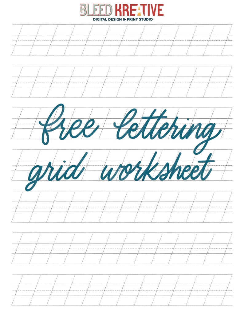 Procreate Lettering Grids: 30 Composition Templates (digital Download ...