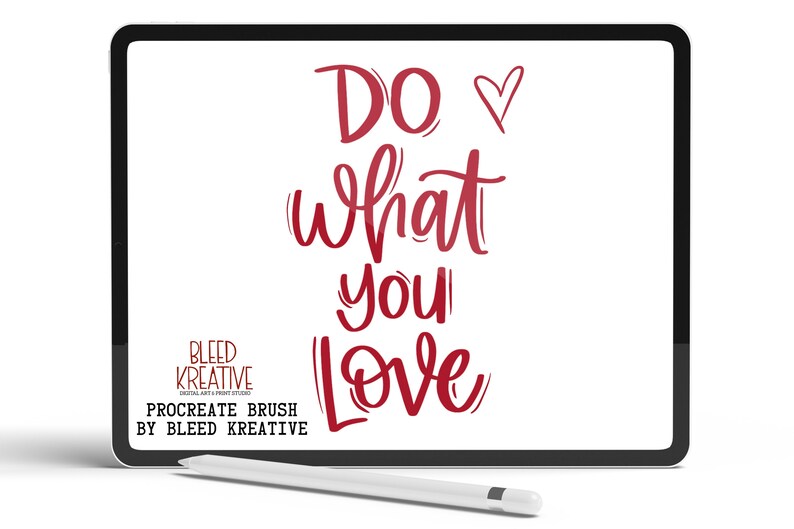 Procreate Lettering Brush Set Reign Calligraphy Brush - Etsy