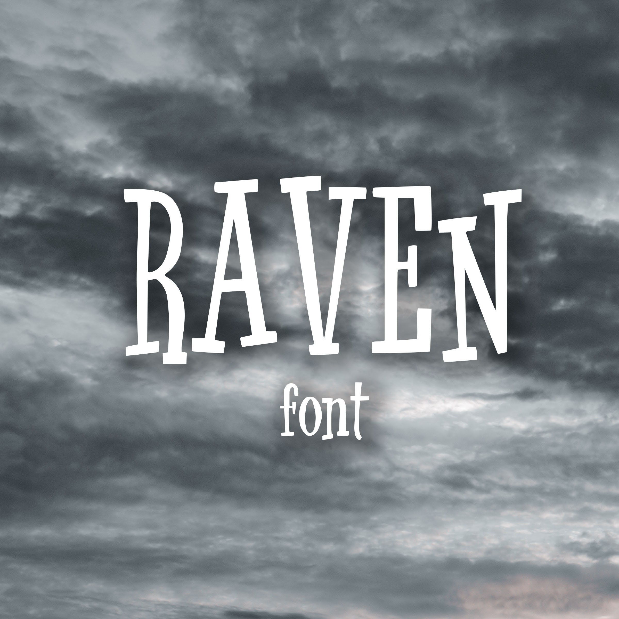 Raven Font .OTF Font Serif Fonts Logo Fonts Circuit - Etsy UK