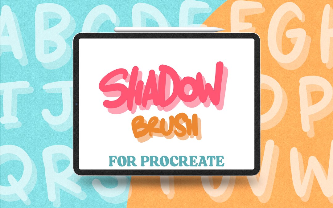 Shadow Procreate Brush | iPad Lettering | Instant Download ...