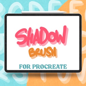 Shadow Procreate Brush | iPad Lettering | Instant Download ...